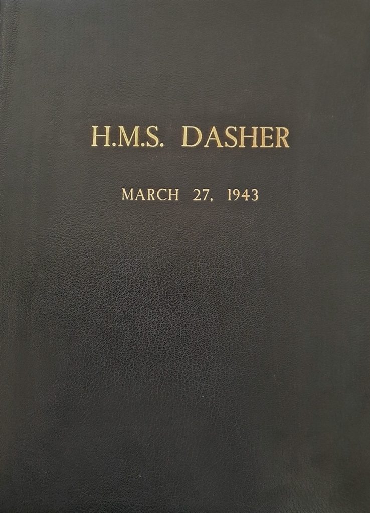 HMS Dasher Memorial Book - North Ayrshire Heritage