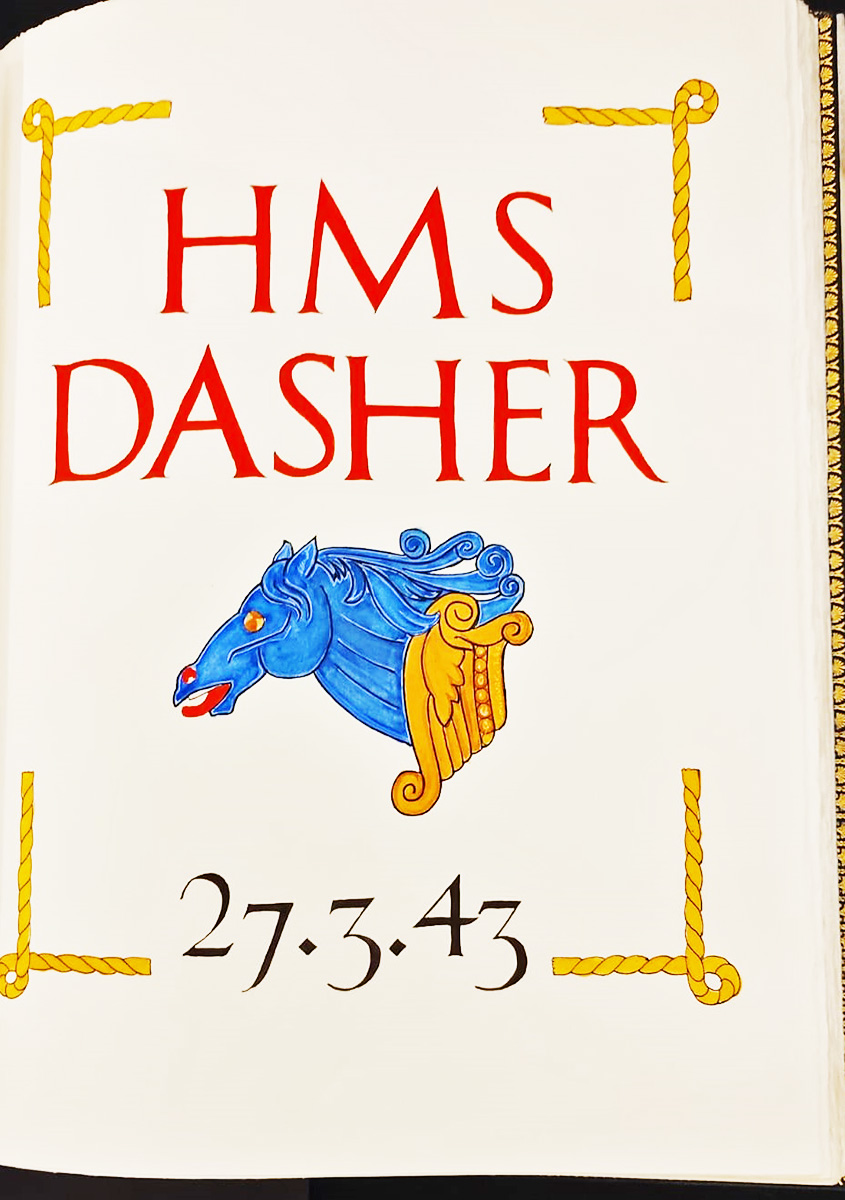 HMS Dasher Memorial Book - North Ayrshire Heritage