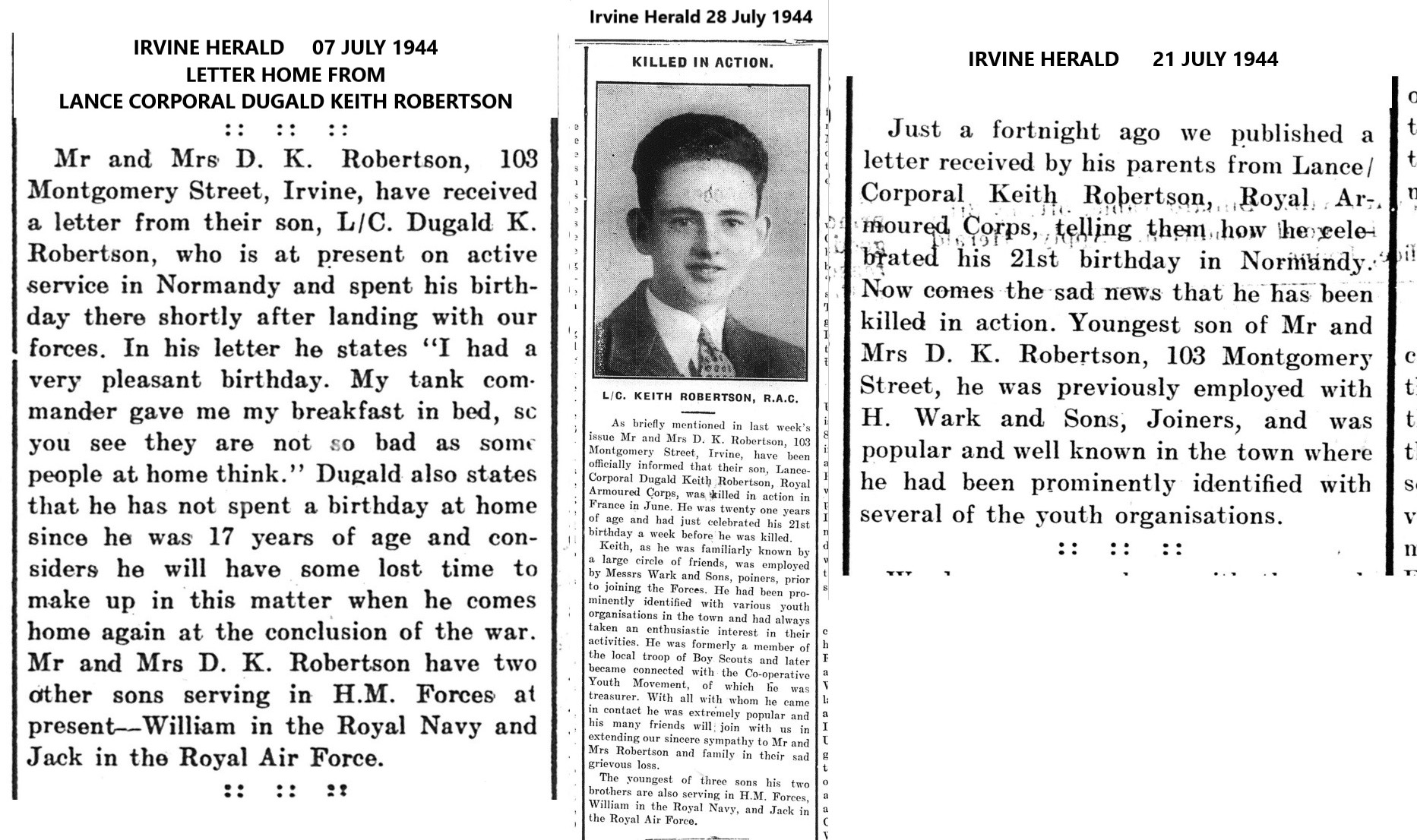 Dugald Keith Robertson - North Ayrshire Heritage