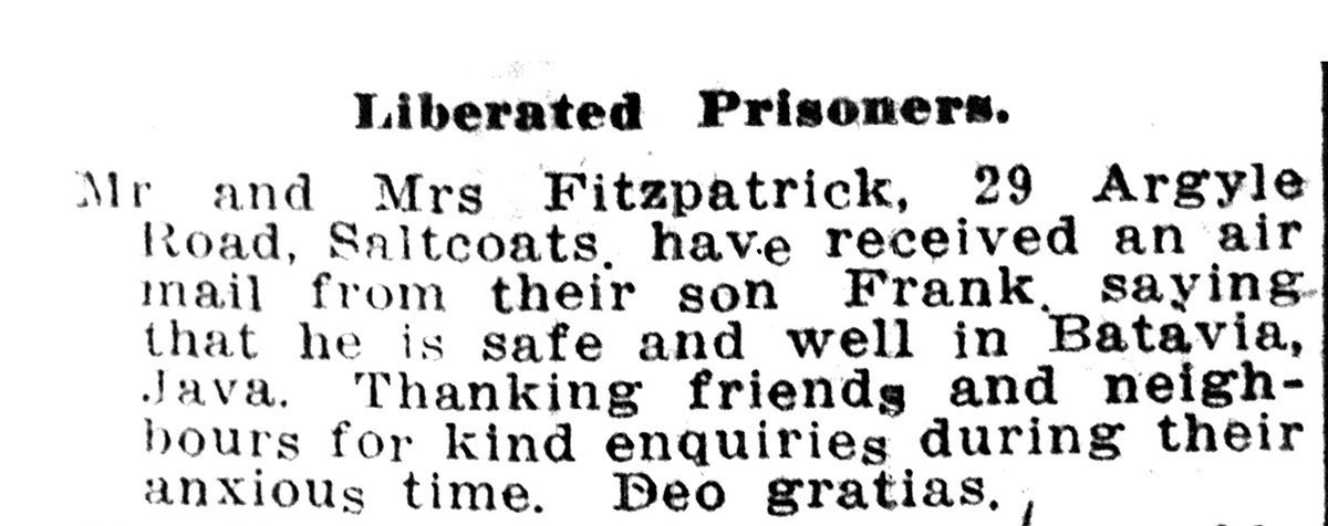 Francis Peter Fitzpatrick - North Ayrshire Heritage